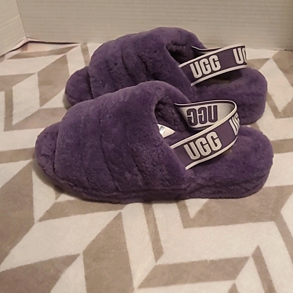 UGG | Shoes | Ugg Fluff Yeah Purple Slide Sandals | Poshmark